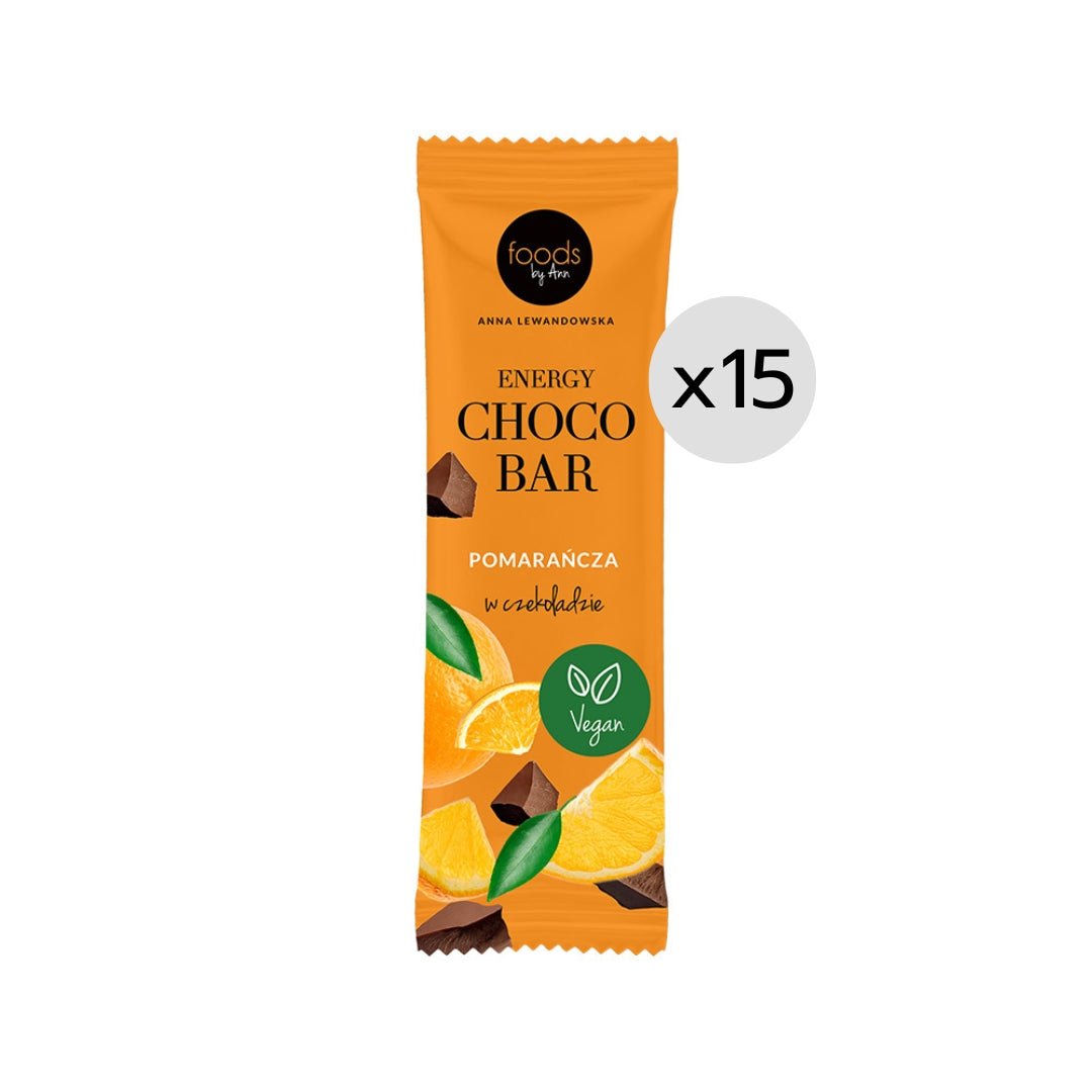 Energy Choco Bar Orange in Chocolate 35g x15 from Vesa Beauty – E-Drug