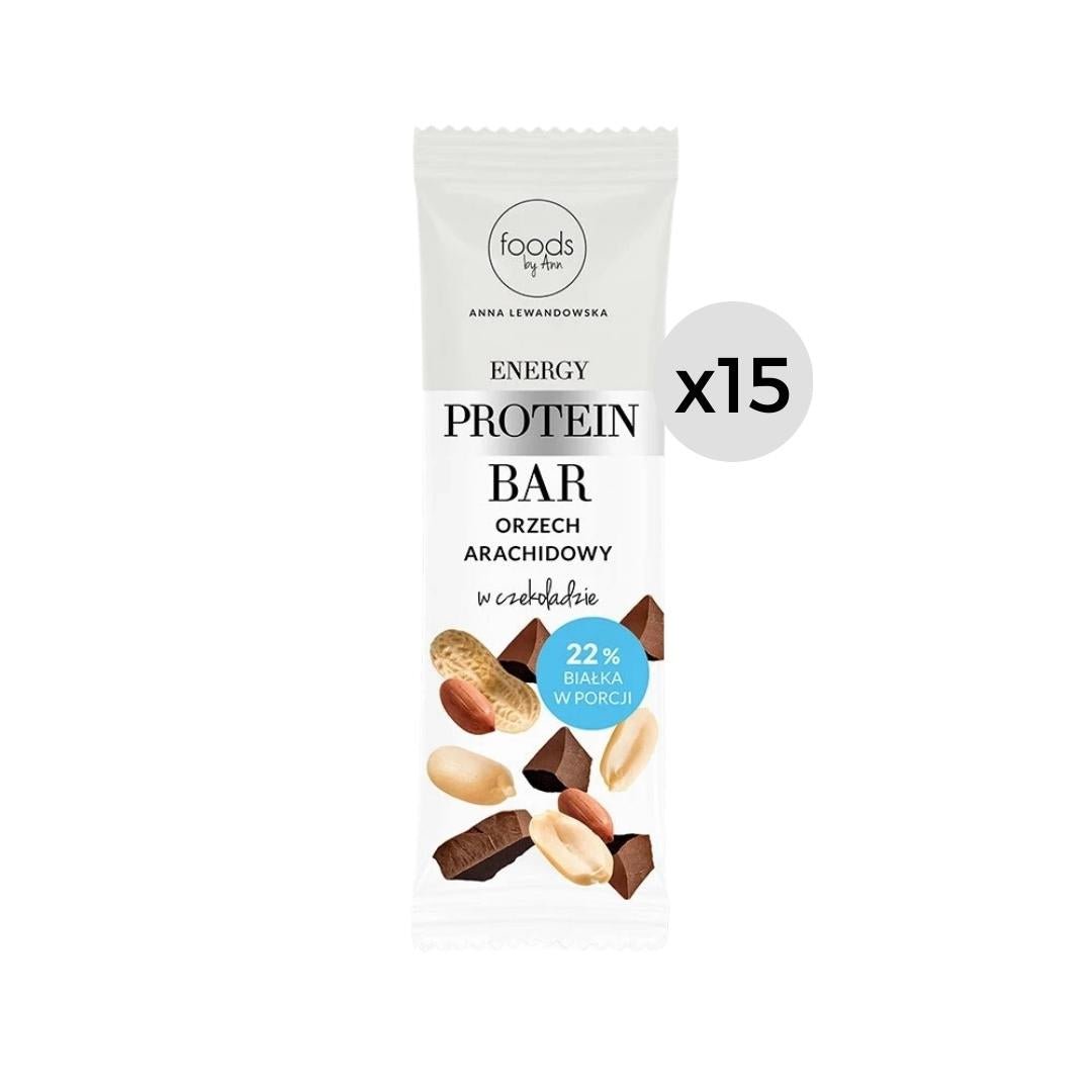 Energy Protein Bar Peanut in chocolate 35g x15 – E-Drug