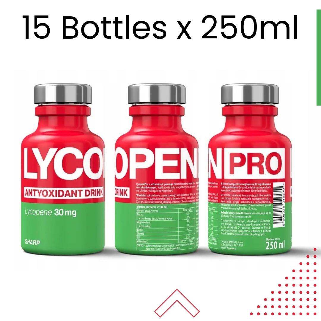 LycopenPRO 30mg Lycopene Antioxidant Drink 15x250ml - SHARP – E-Drug