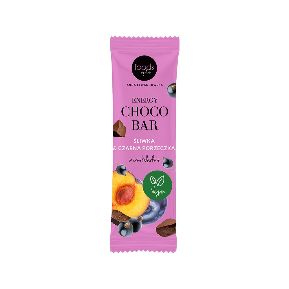 Energy Choco Bar Plum & Blackcurrant in Chocolate 35g – E-Drug